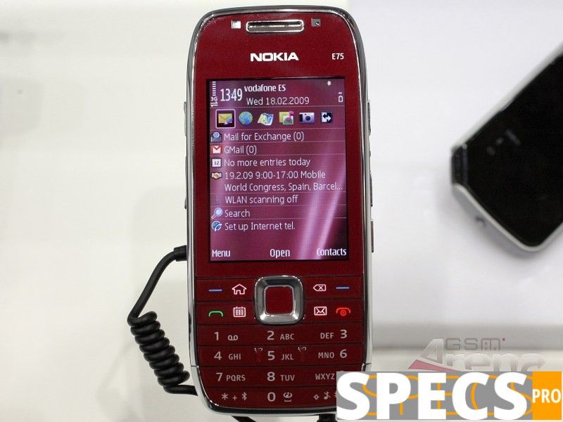 Nokia E75 specs and prices. E75 comparison with rivals.