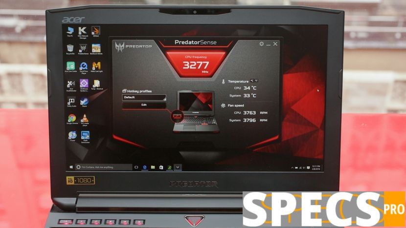 Acer Predator 15 specs and prices. Acer Predator 15 comparison with rivals