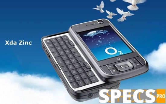 O2 XDA Zinc specs and prices. XDA Zinc comparison with rivals.